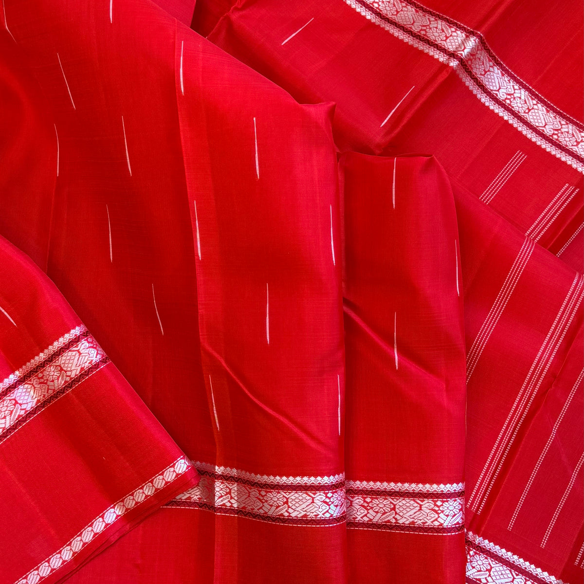 Cherry red malli moggu / Arani silk – chithraloomsbyCK